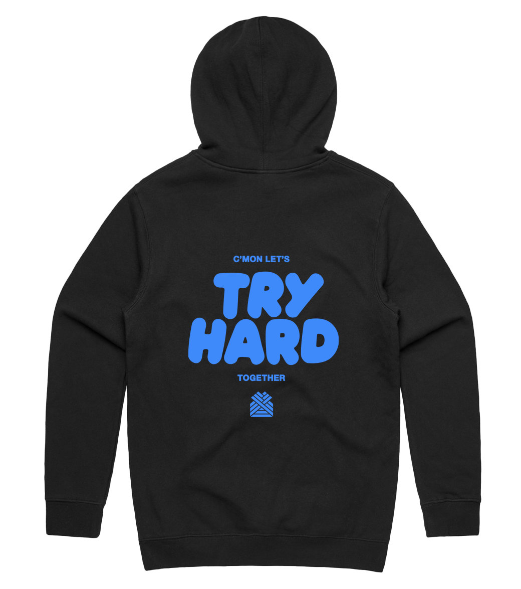 UNISEX Try Hard Heavyweight Hoodies – E Tū Tāngata Shop